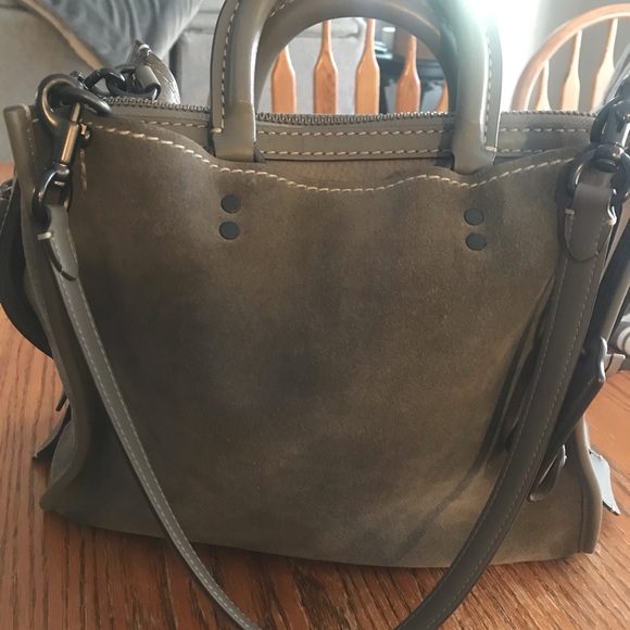 Coach | Bags | Coach Rogue Suede Satchel | Poshmark